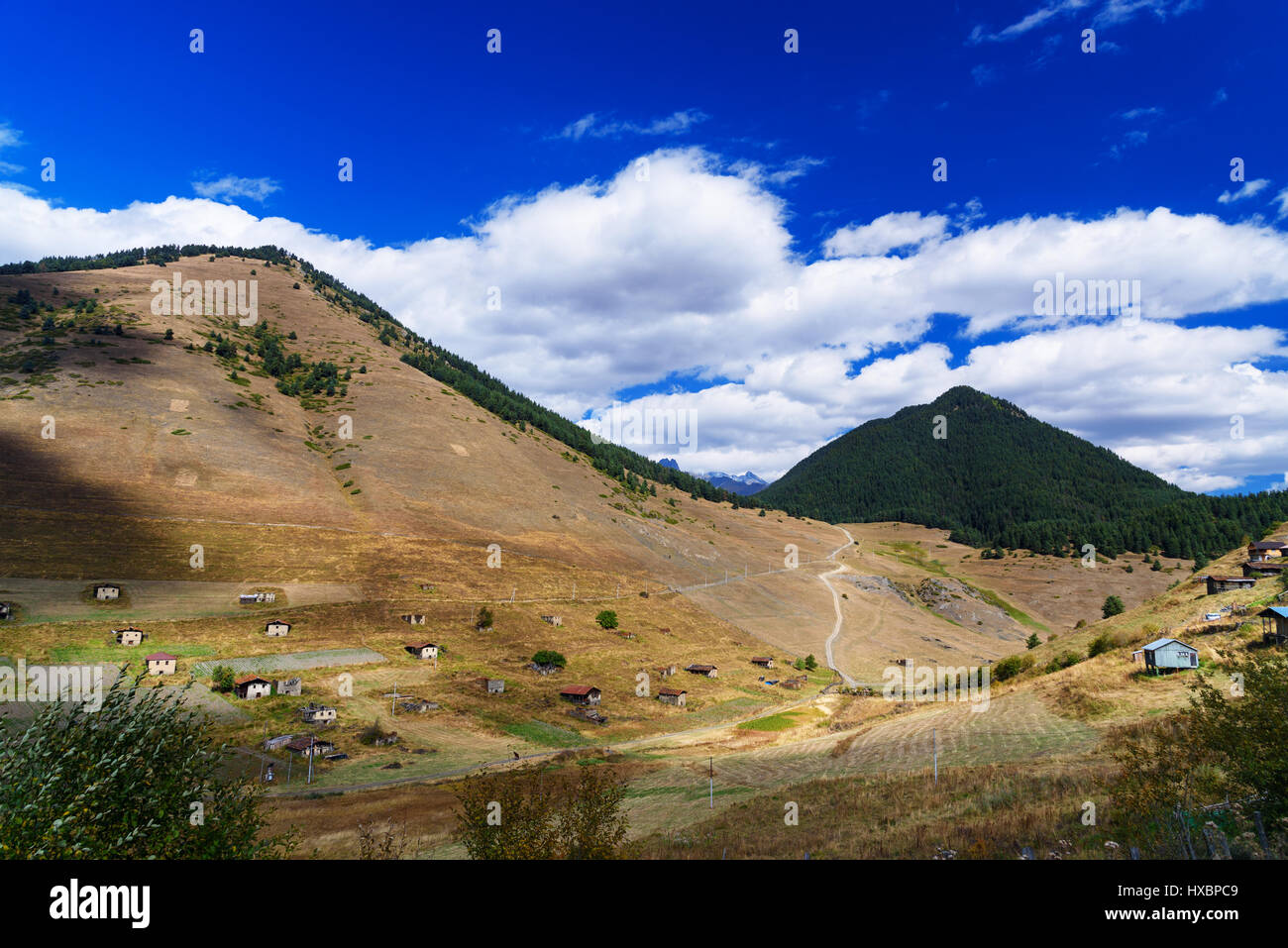 Landscape And Mountains In Tusheti National Park High Resolution Stock ...