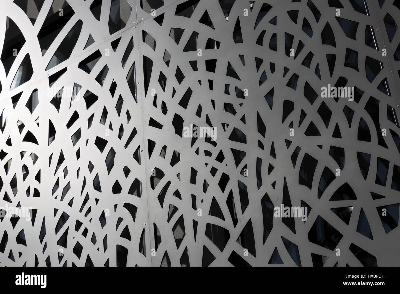 Detail of custom steel screen designed by architect. Brighton East ...