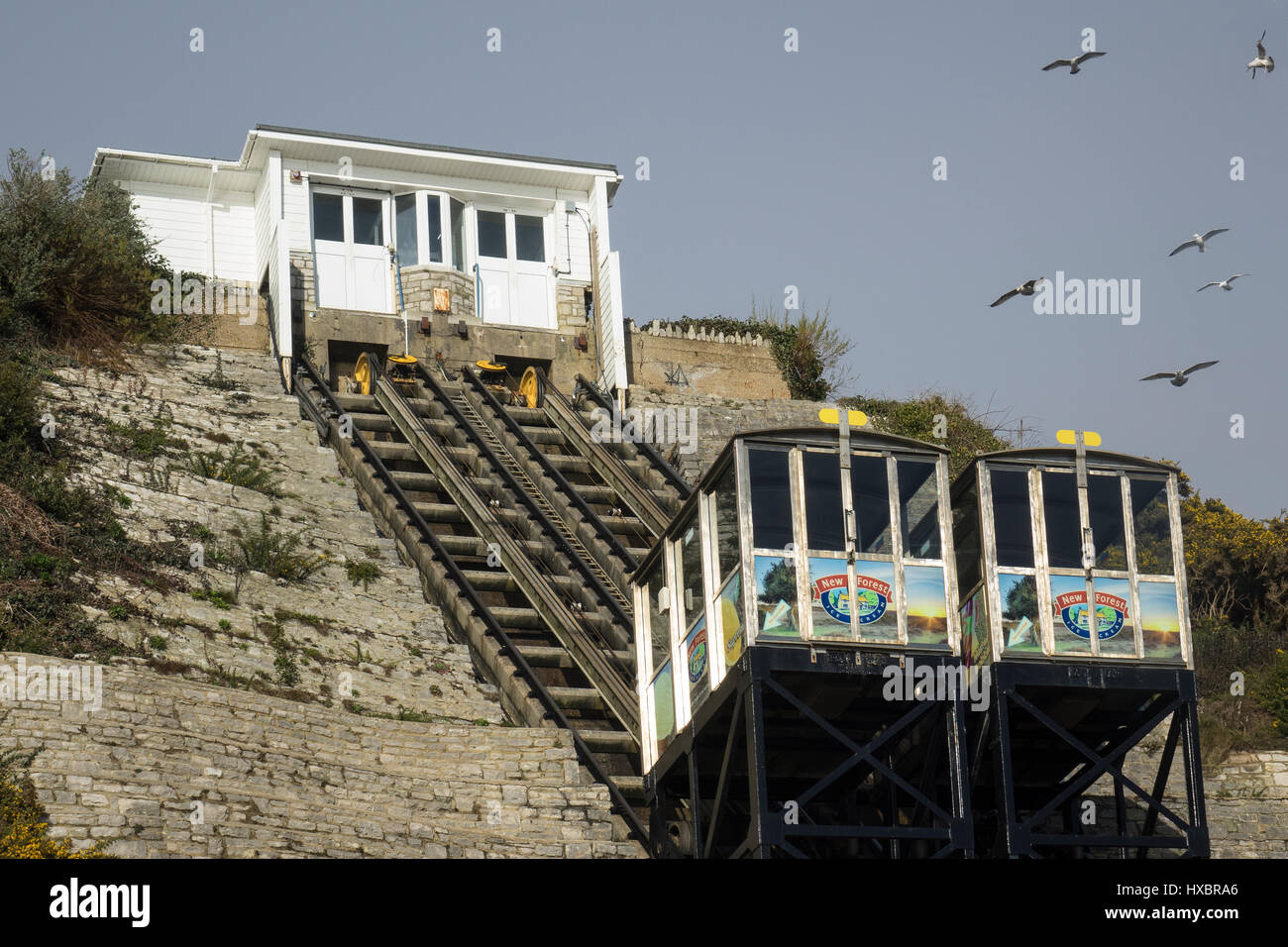West cliff lift bournemouth hi-res stock photography and images - Alamy