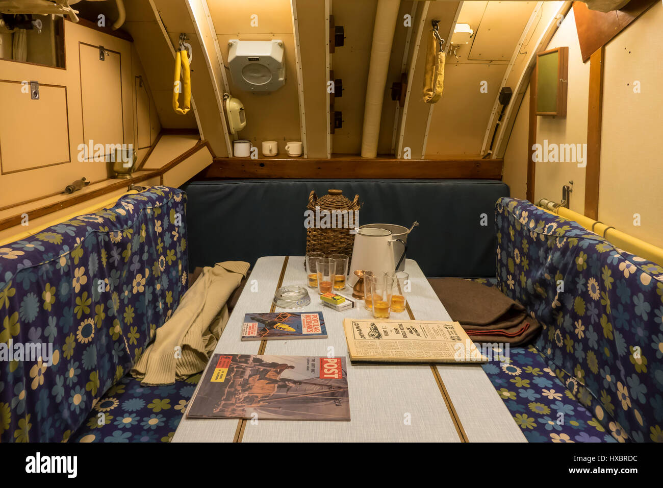 England, Hampshire, Gosport, Submarine museum, Alliance sub crew mess ...