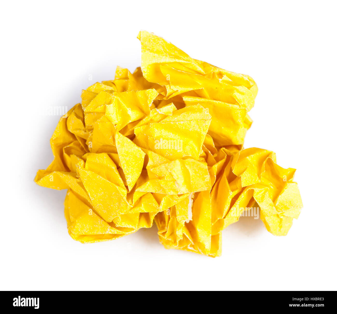 Crushed yellow paper Cut Out Stock Images & Pictures - Alamy