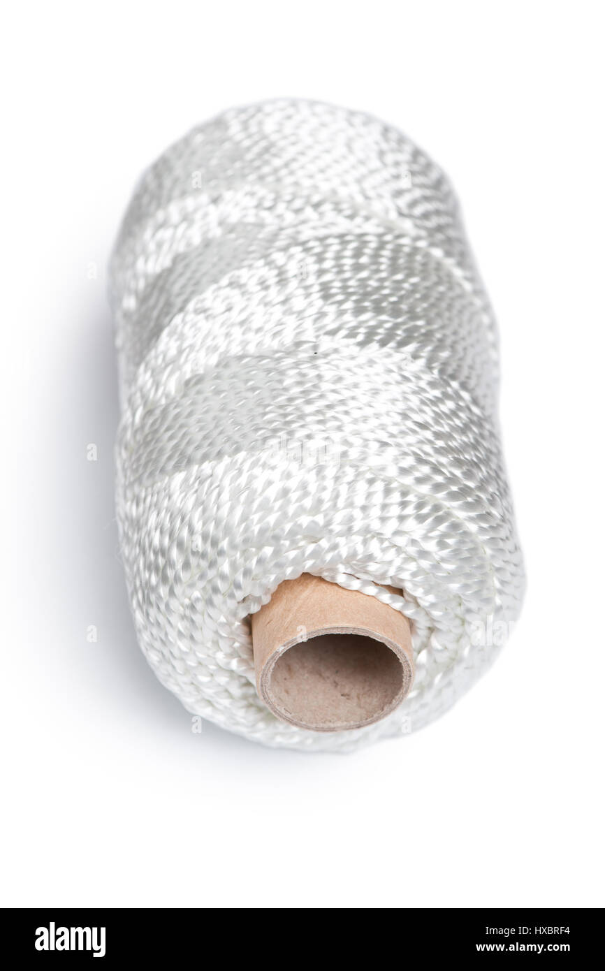 Spool of thread isolated on white background Stock Photo - Alamy