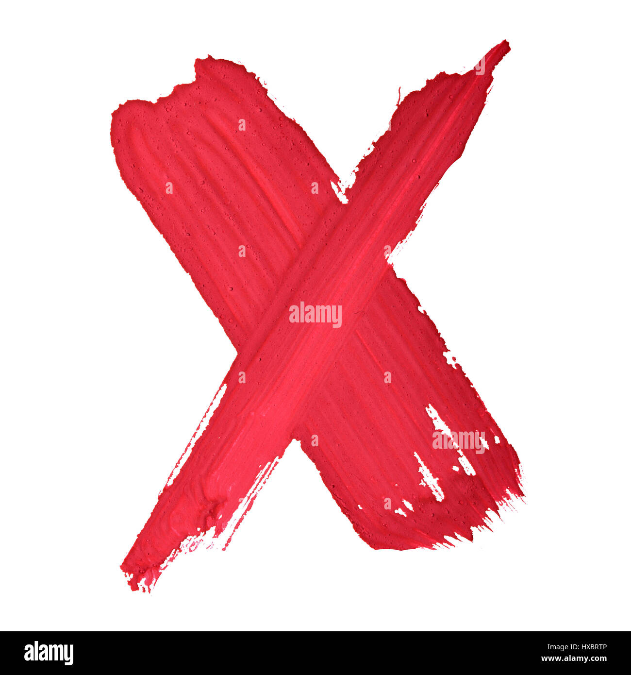 X - Red handwritten letters over white background Stock Photo - Alamy