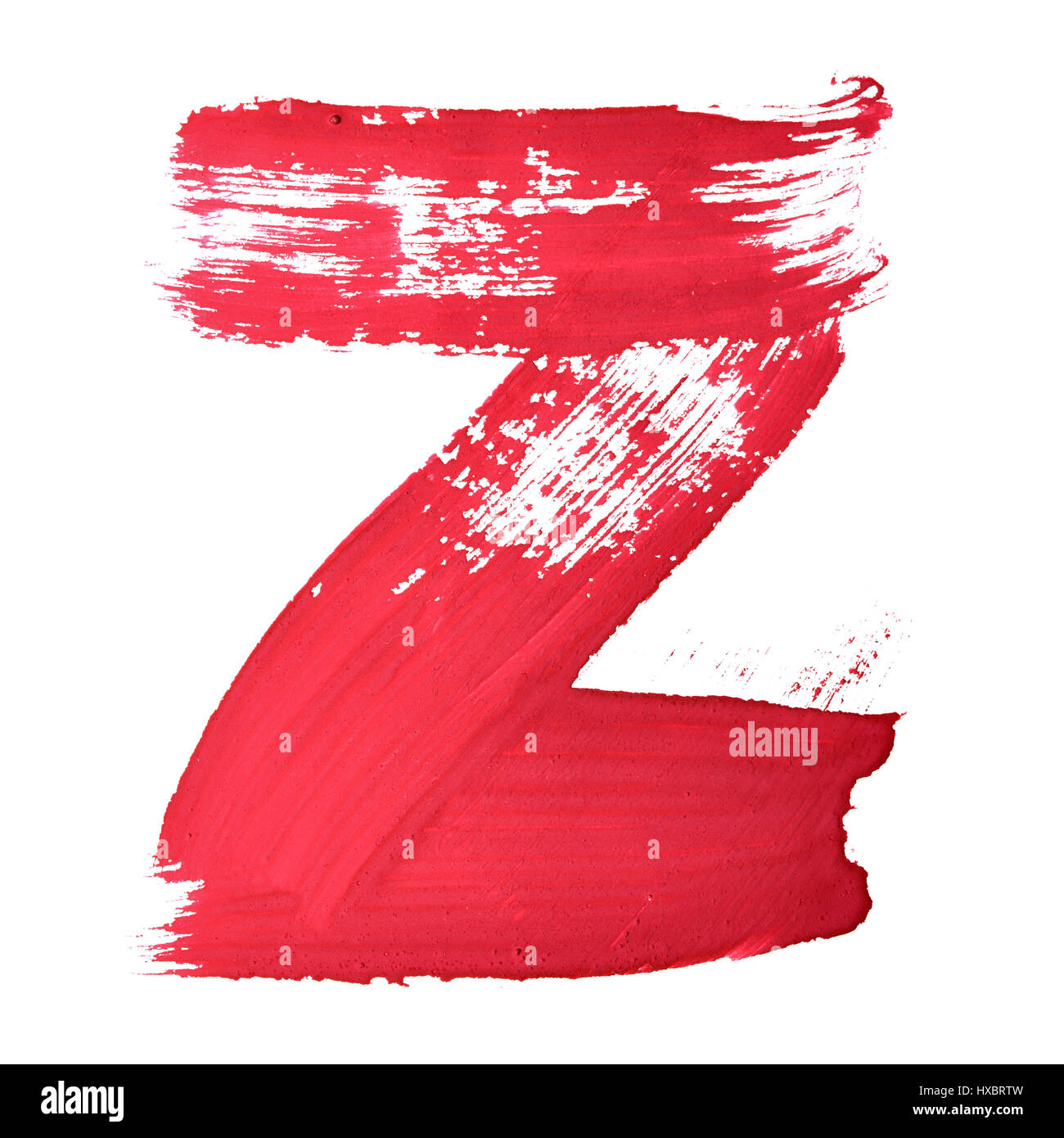 Z - Red handwritten letters over white background Stock Photo - Alamy