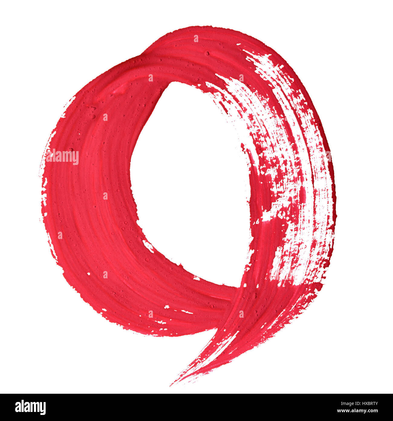 0 - Red handwritten digits over white background Stock Photo - Alamy