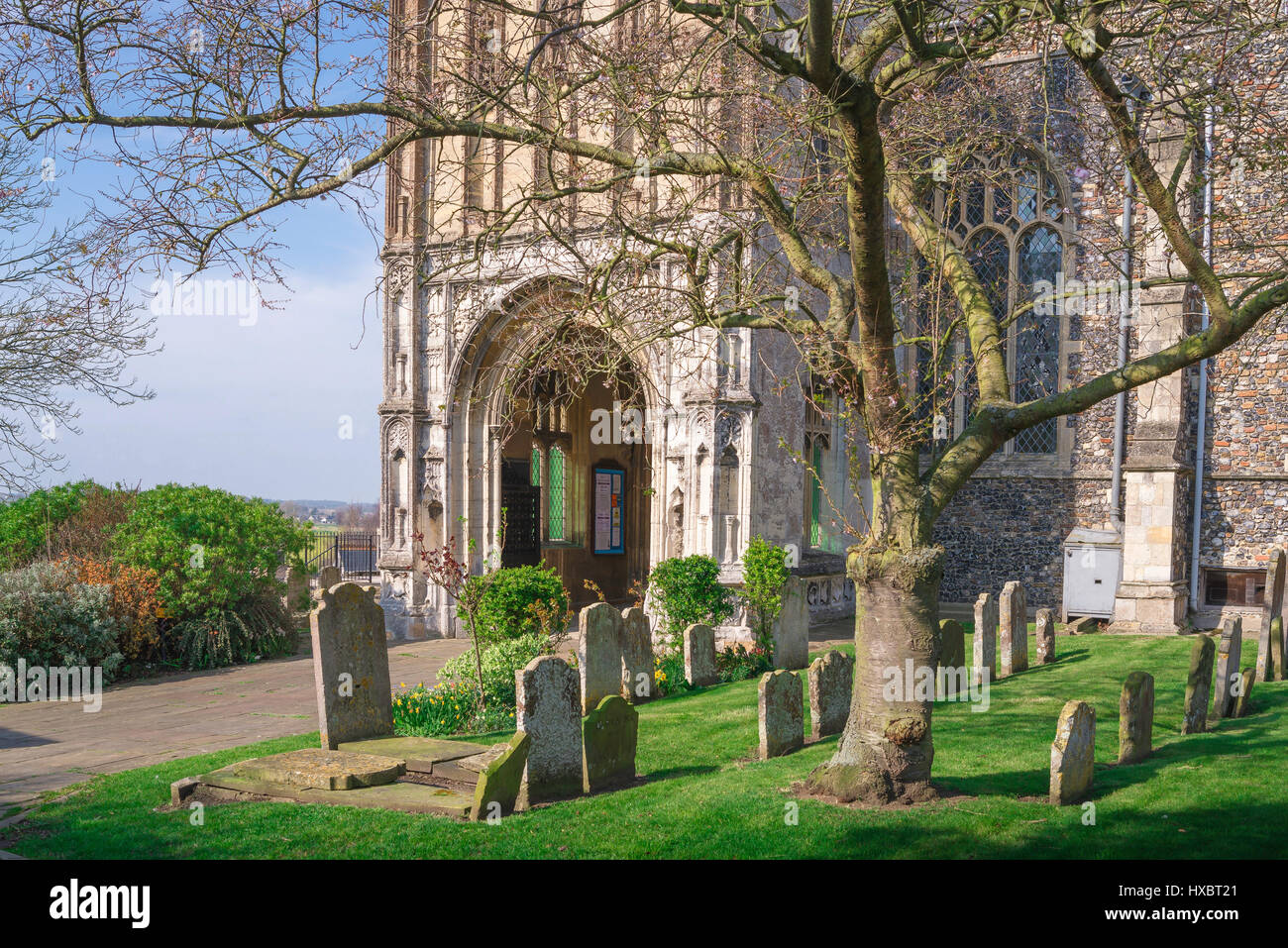 Beccles Suffolk church, porch at the west end of St Michael Church in ...