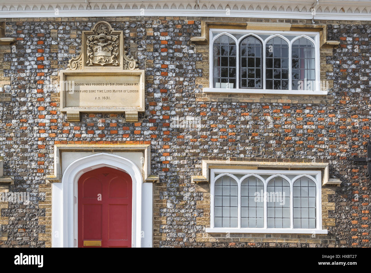 Beccles Suffolk, exterior detail of the Beccles and District Museum ...