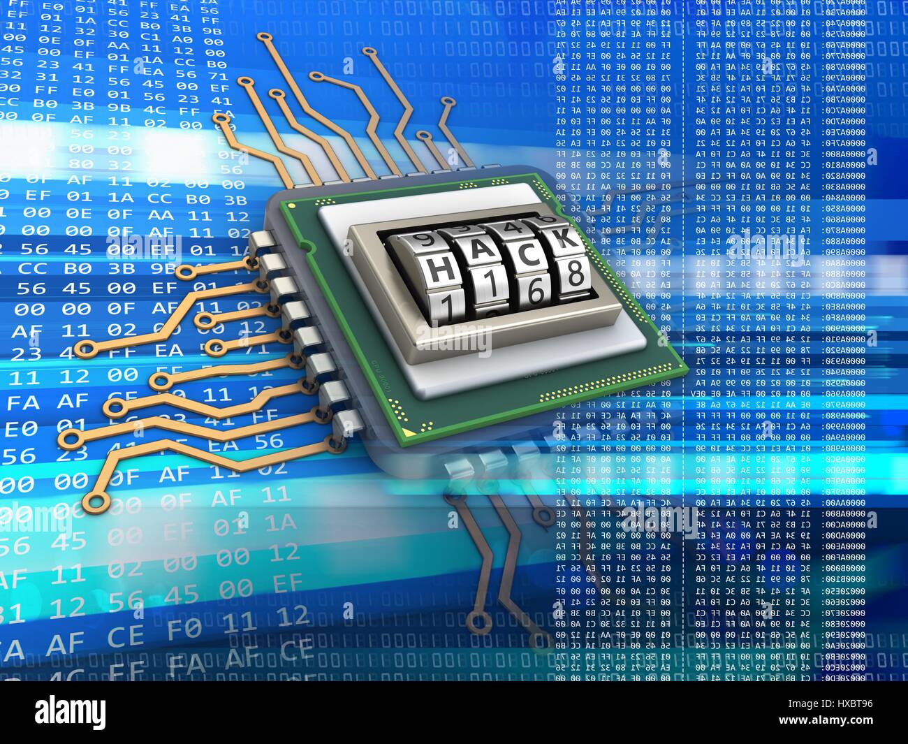 3d illustration of computer chip Stock Photo - Alamy