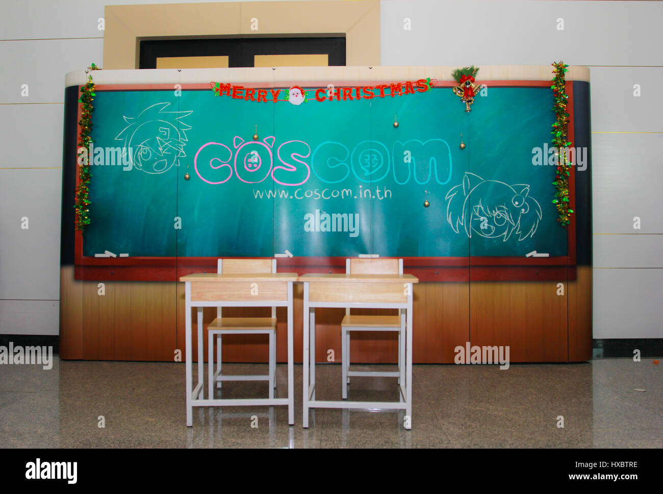 Bangkok - Dec 28: An unidentified Japanese anime cosplay pose in COSCOM ...