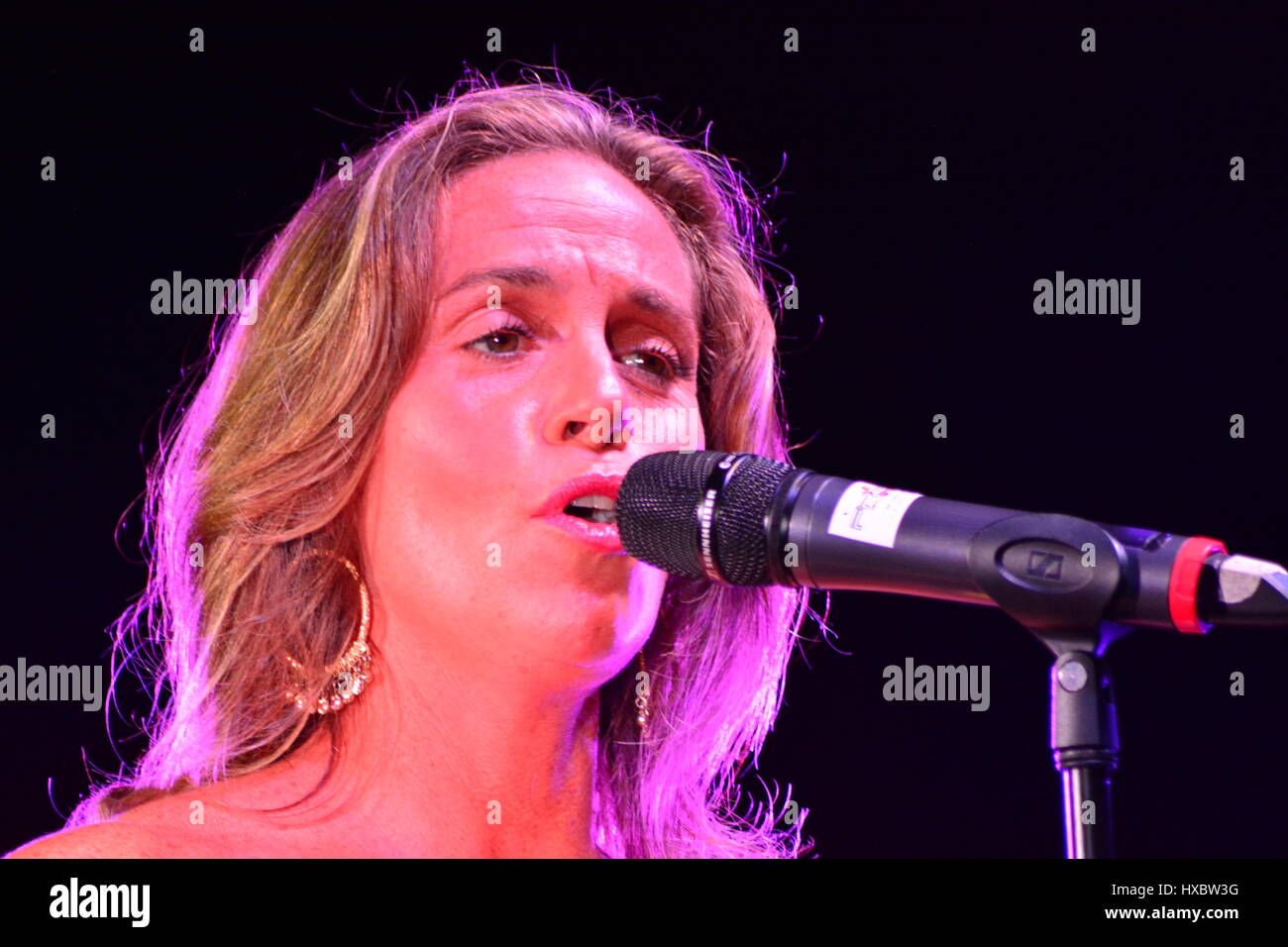 Andrea Simpson (nee Martin) one of Gibraltar's top vocalists singing at ...