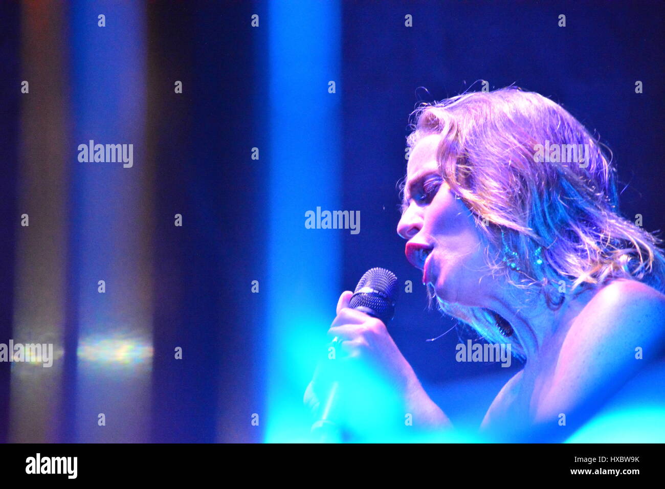 Andrea Simpson (nee Martin) one of Gibraltar's top vocalists singing at ...