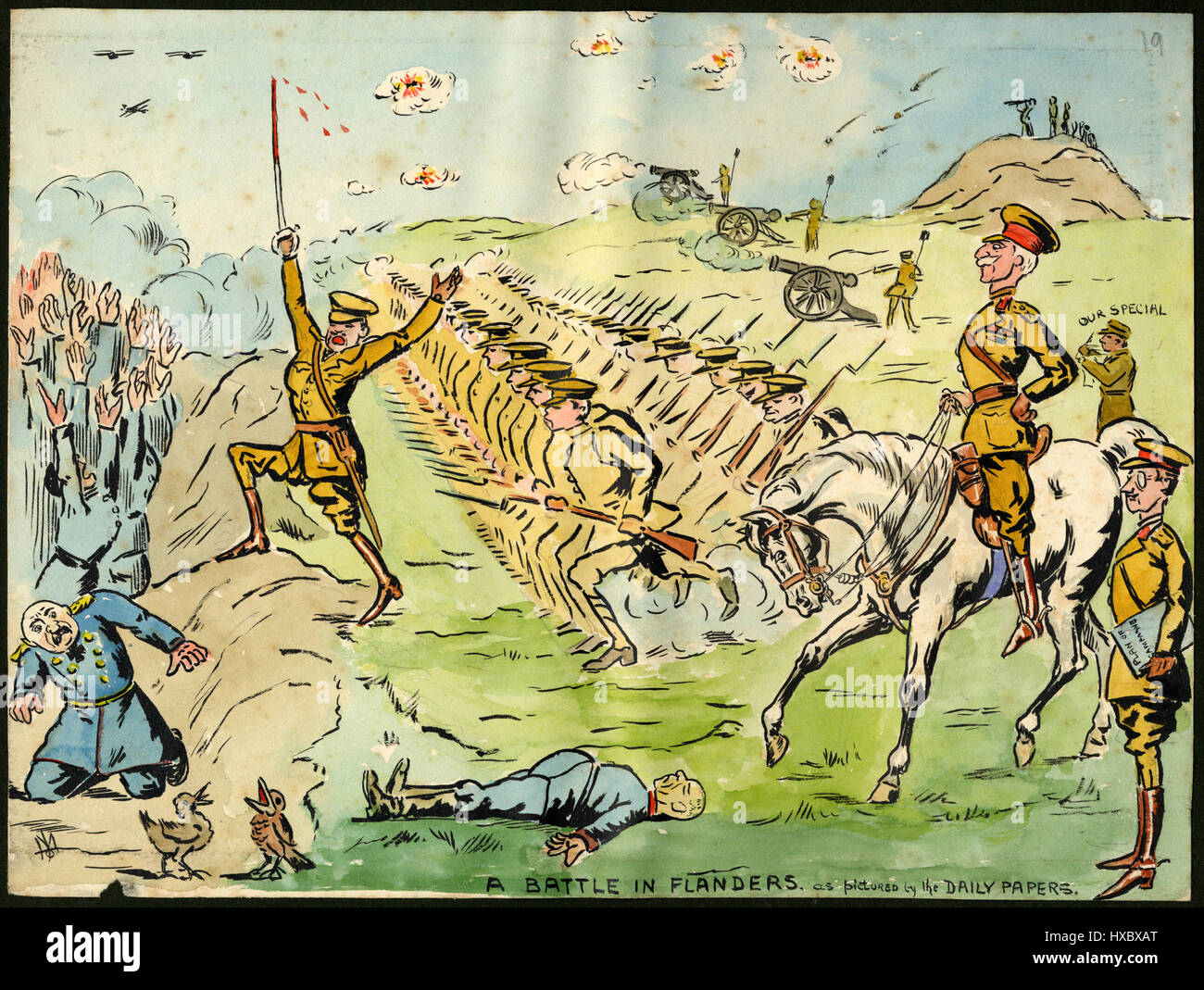 Battle in flanders drawing hi-res stock photography and images - Alamy