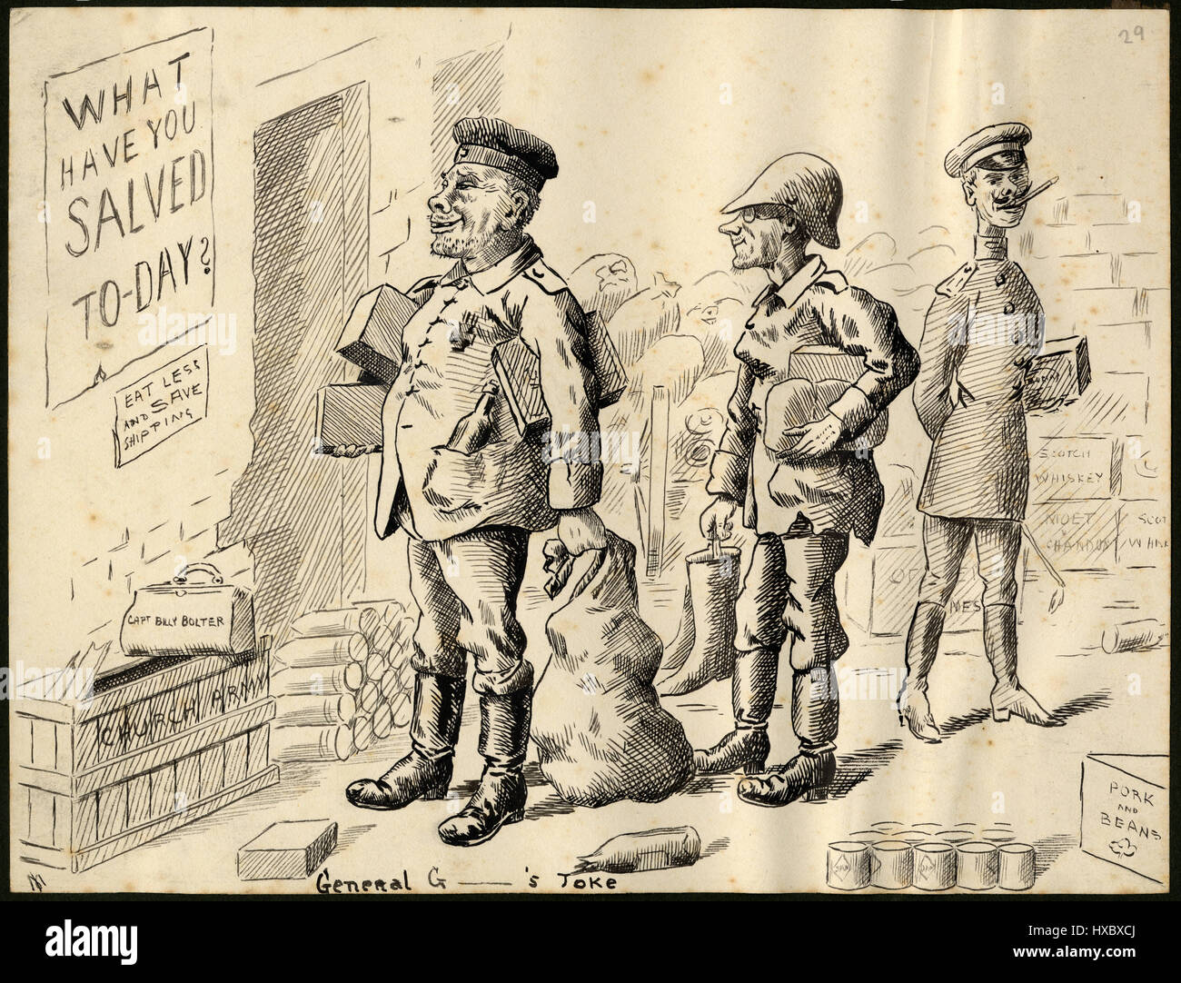 General G-----'s Joke - Sketch from anonymous british soldier ( knowed ...