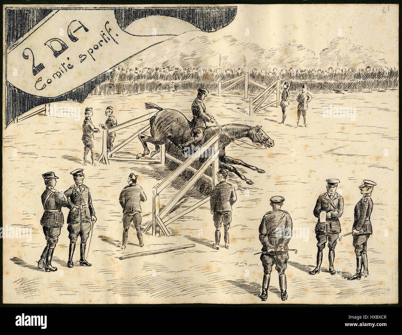 Horse show - Sketch from anonymous british soldier ( knowed as " JM ...