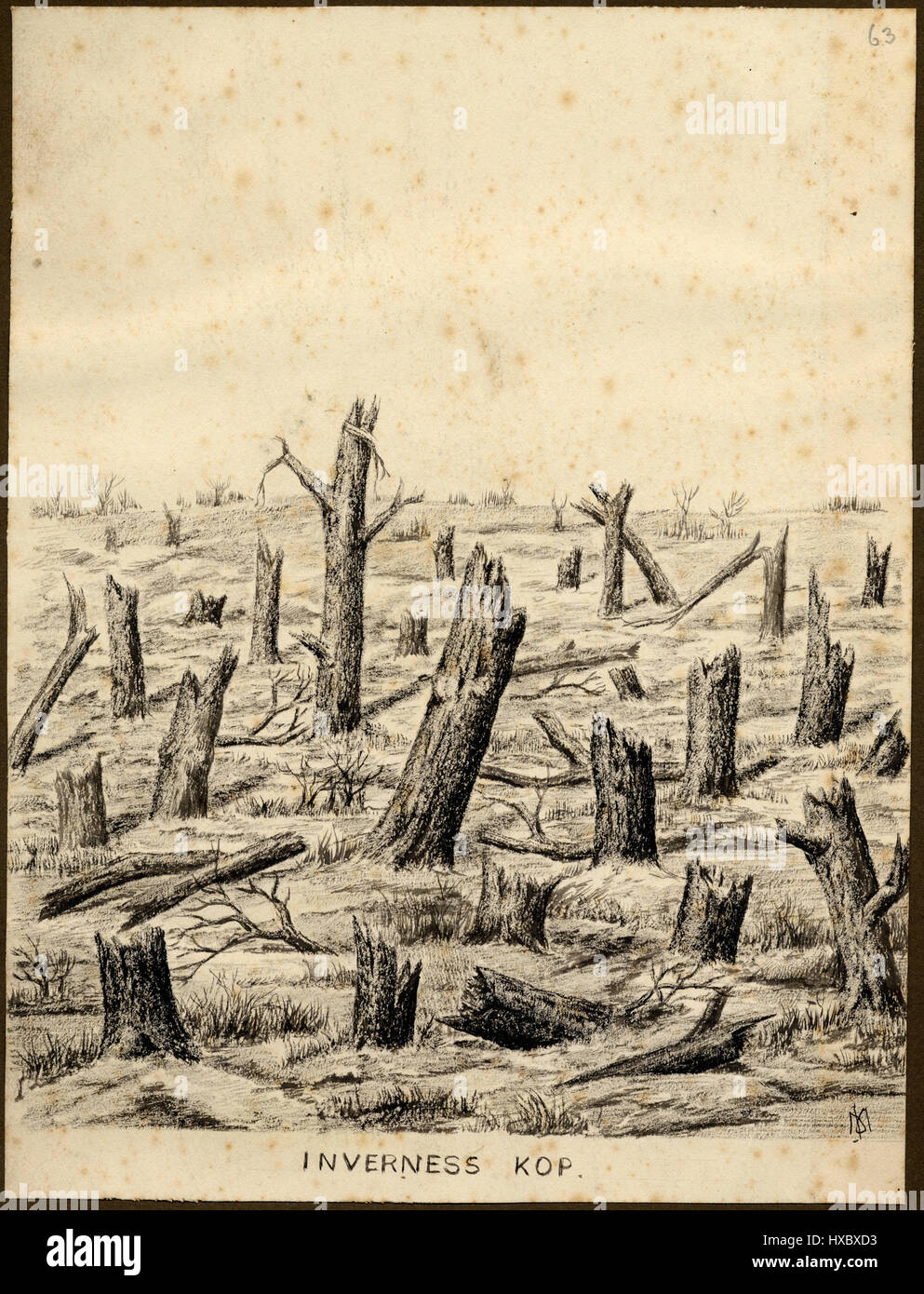 Inverness Kop - Sketch from anonymous british soldier ( knowed as " JM ...