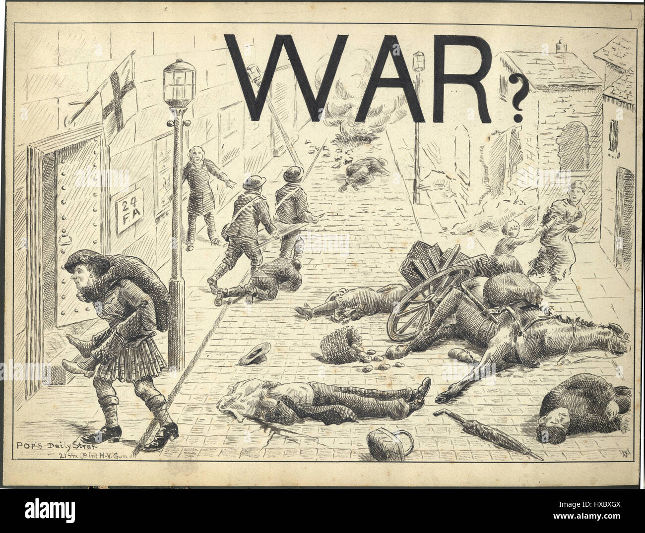 War - Sketch from anonymous british soldier ( knowed as " JM Stock ...