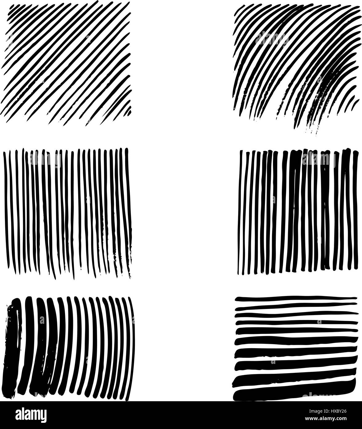 Collection doodles black brush Stock Vector Images - Alamy