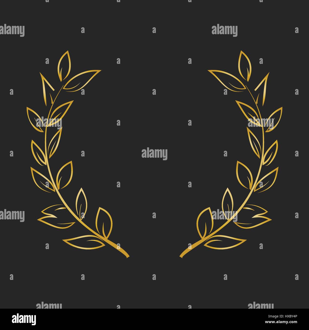 Laurel wreath background hi-res stock photography and images - Alamy