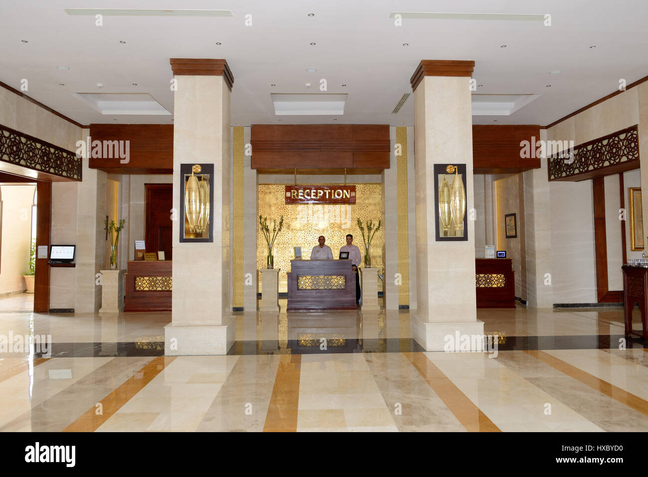 SHARM EL SHEIKH, EGYPT - NOVEMBER 30: The lobby of Sunrise Arabian ...