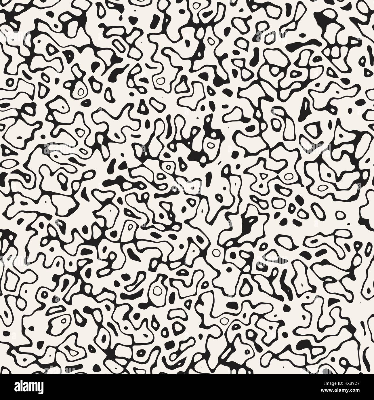 Abstract Retro Background Design. Vector Seamless Black And White ...