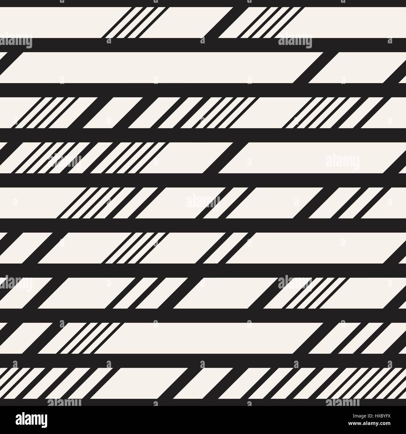 Black and White Dashed Lines Pattern. Modern Abstract Vector Seamless ...
