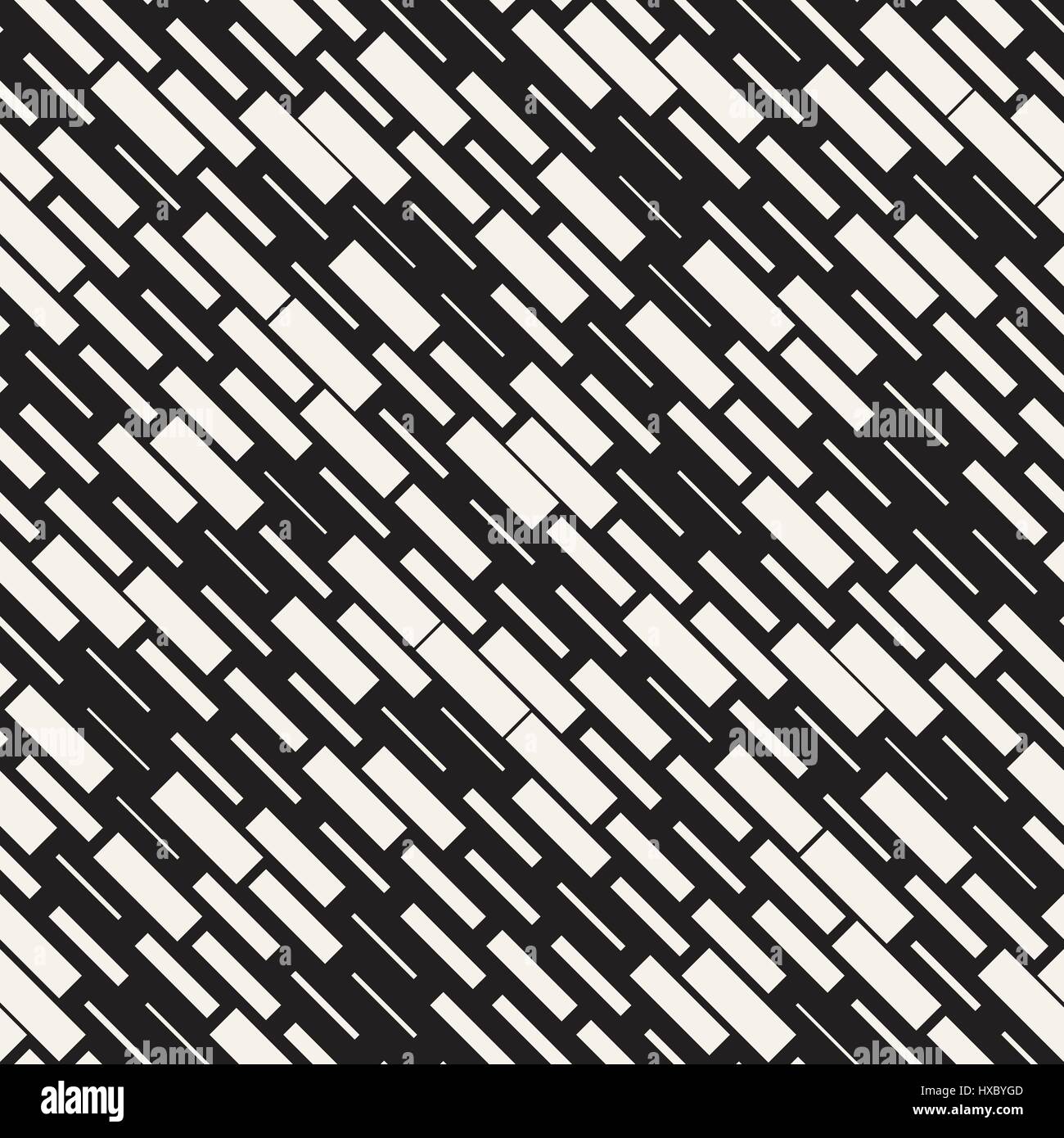 Vector Seamless Black And White Irregular Dash Rectangles Grid Pattern ...