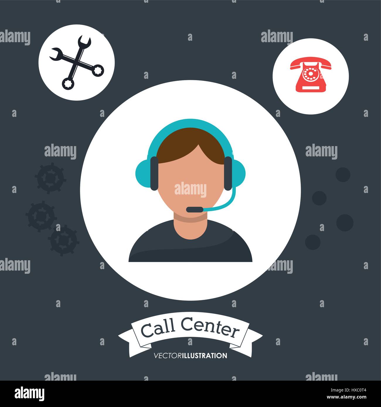 Listen help info Stock Vector Images - Alamy