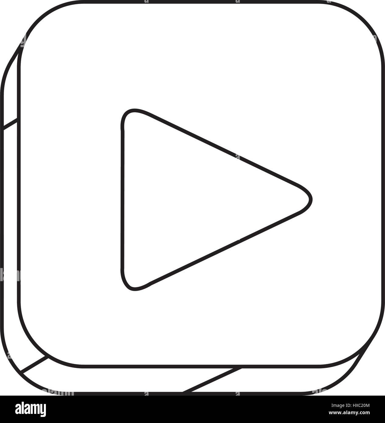 Square Play Button