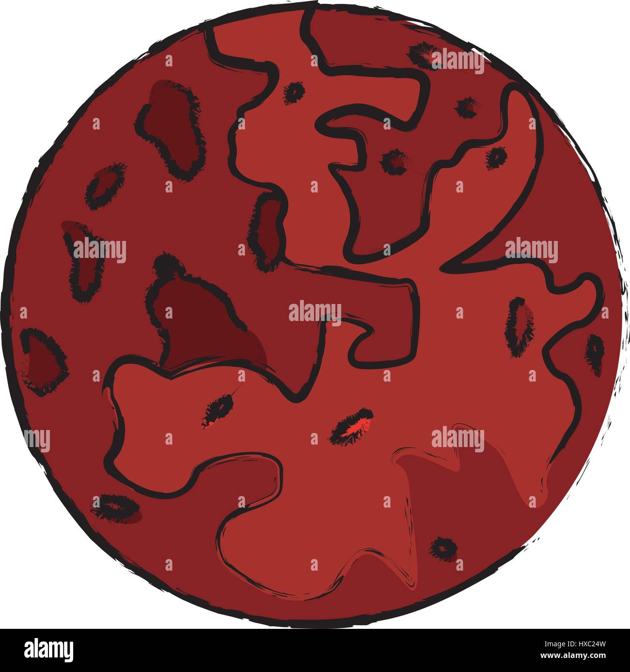 planet mars astronomy universe icon Stock Vector Image & Art - Alamy