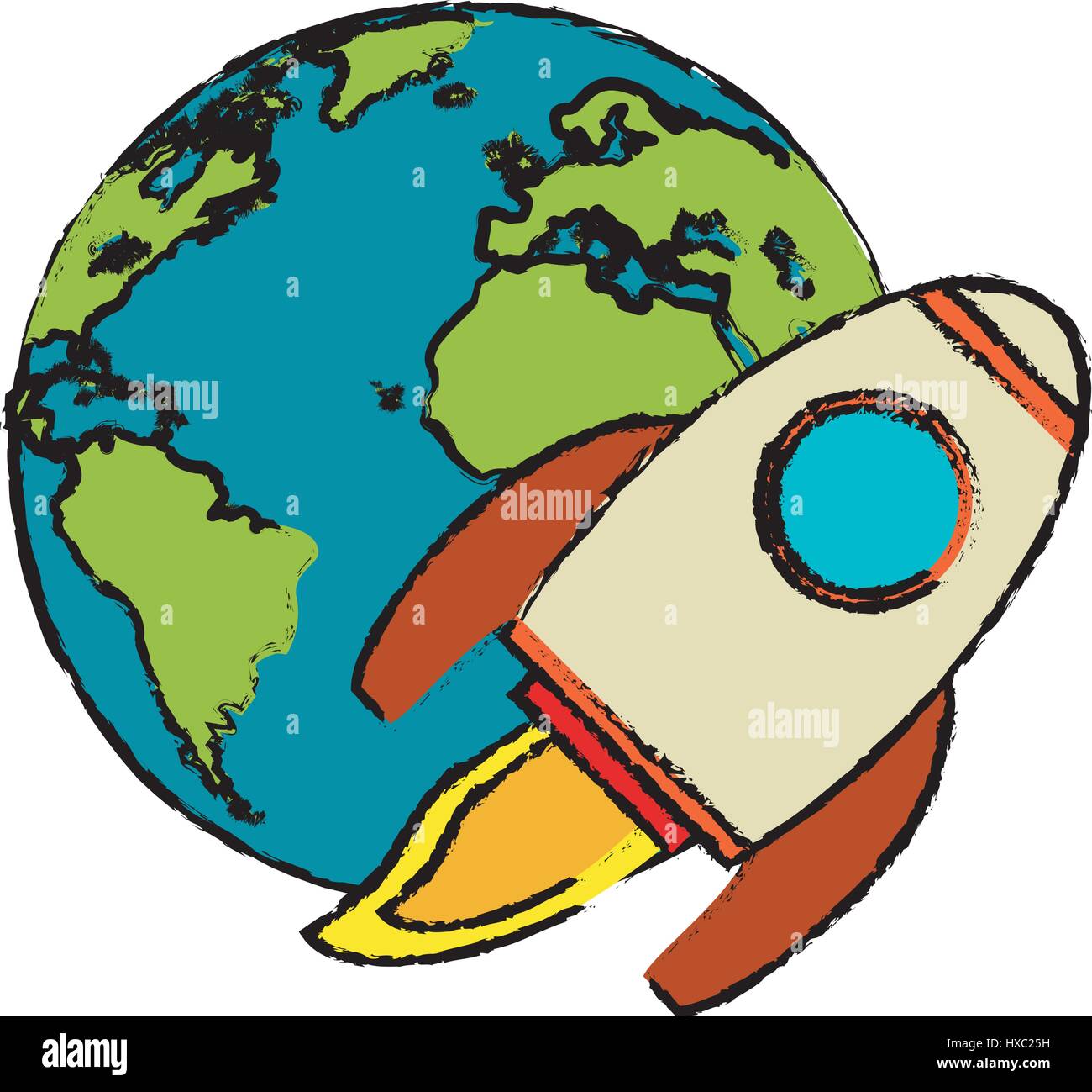 Future around the world flight hi-res stock photography and images - Alamy
