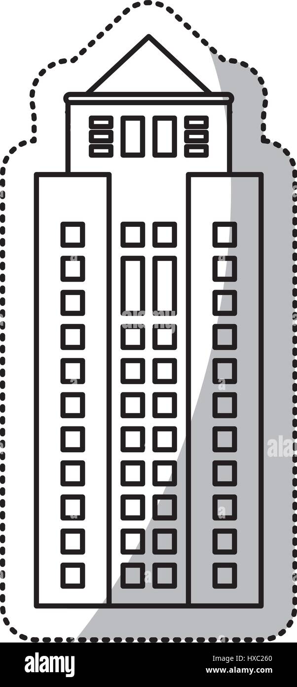 building facade windows cut line Stock Vector Image & Art - Alamy