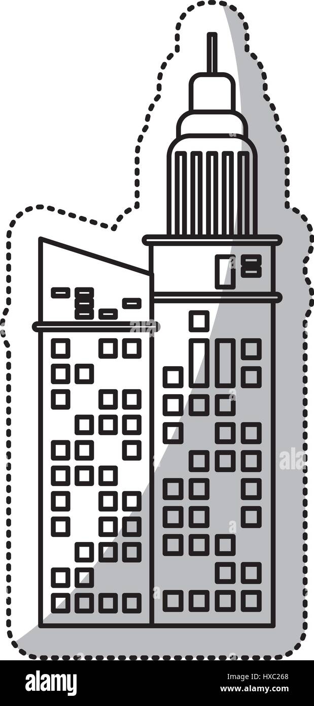 building business facade cut line Stock Vector Image & Art - Alamy