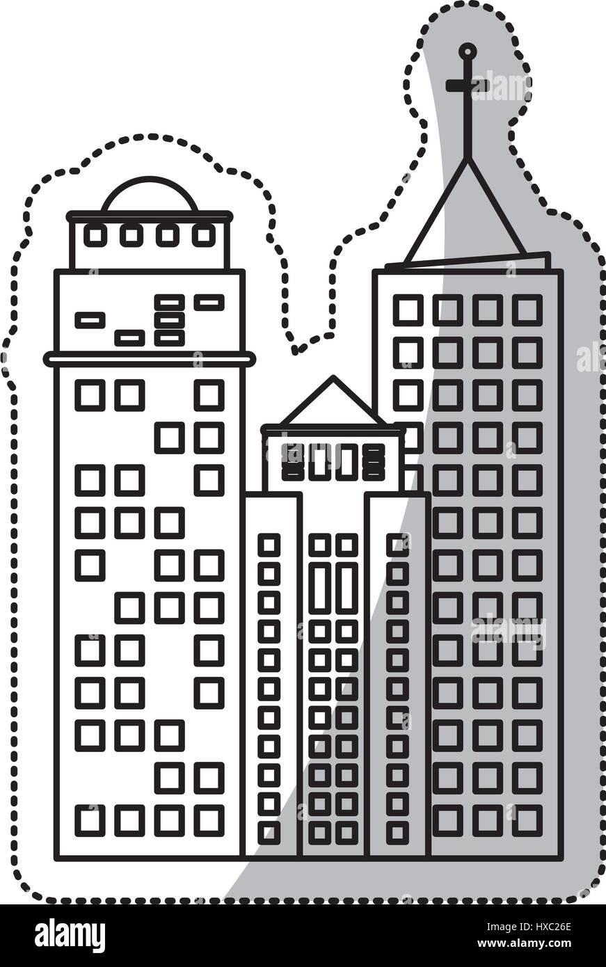 building facade construction cut line Stock Vector Image & Art - Alamy