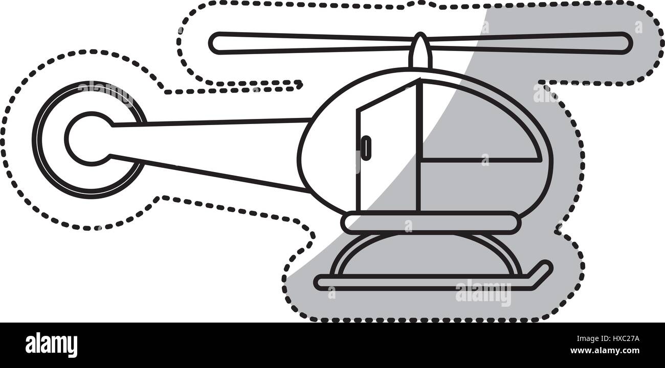 helicopter business transport cut line Stock Vector Image & Art - Alamy