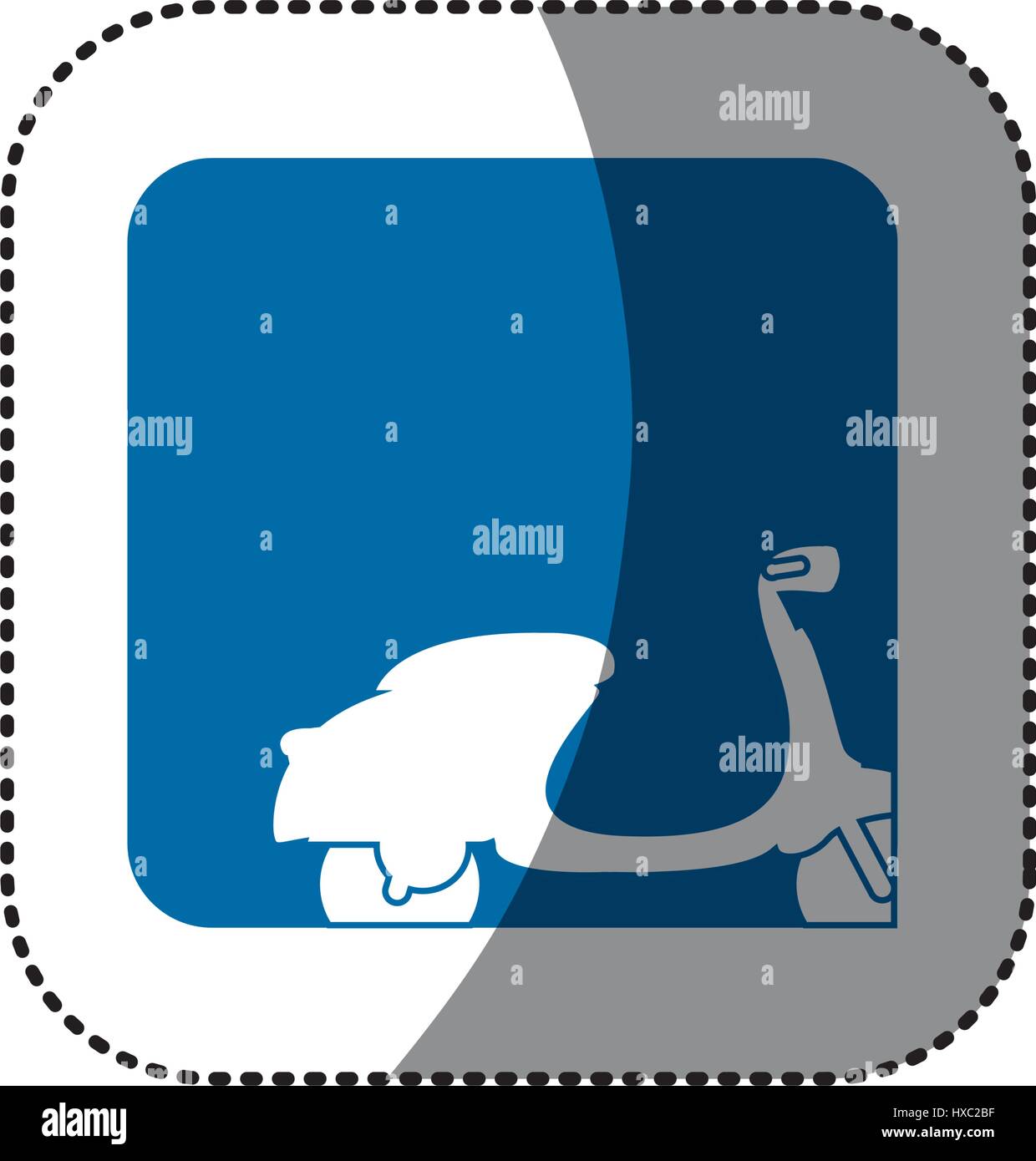 Square scooter Stock Vector Images - Alamy