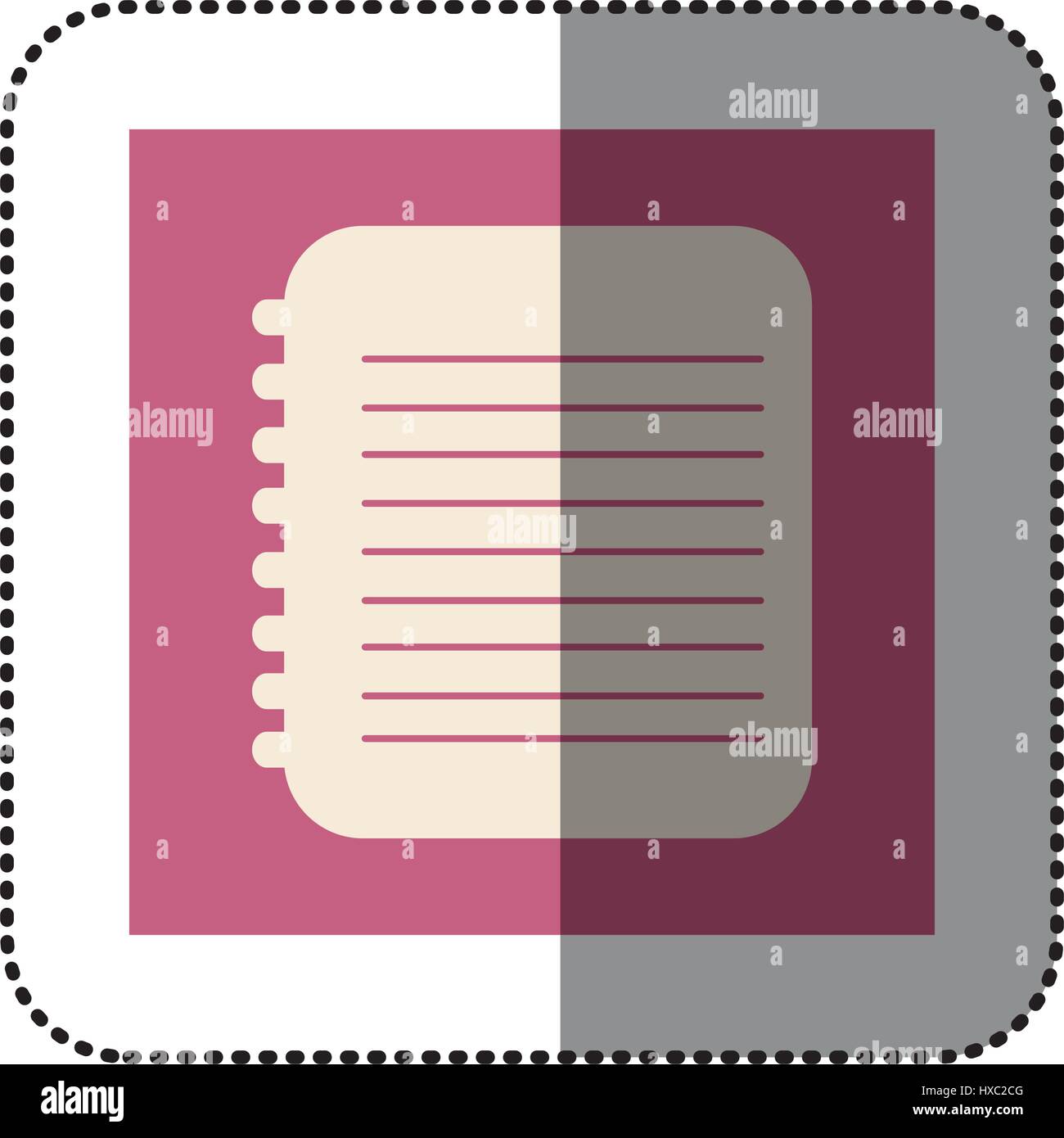 Spiral notebook icon hi-res stock photography and images - Alamy