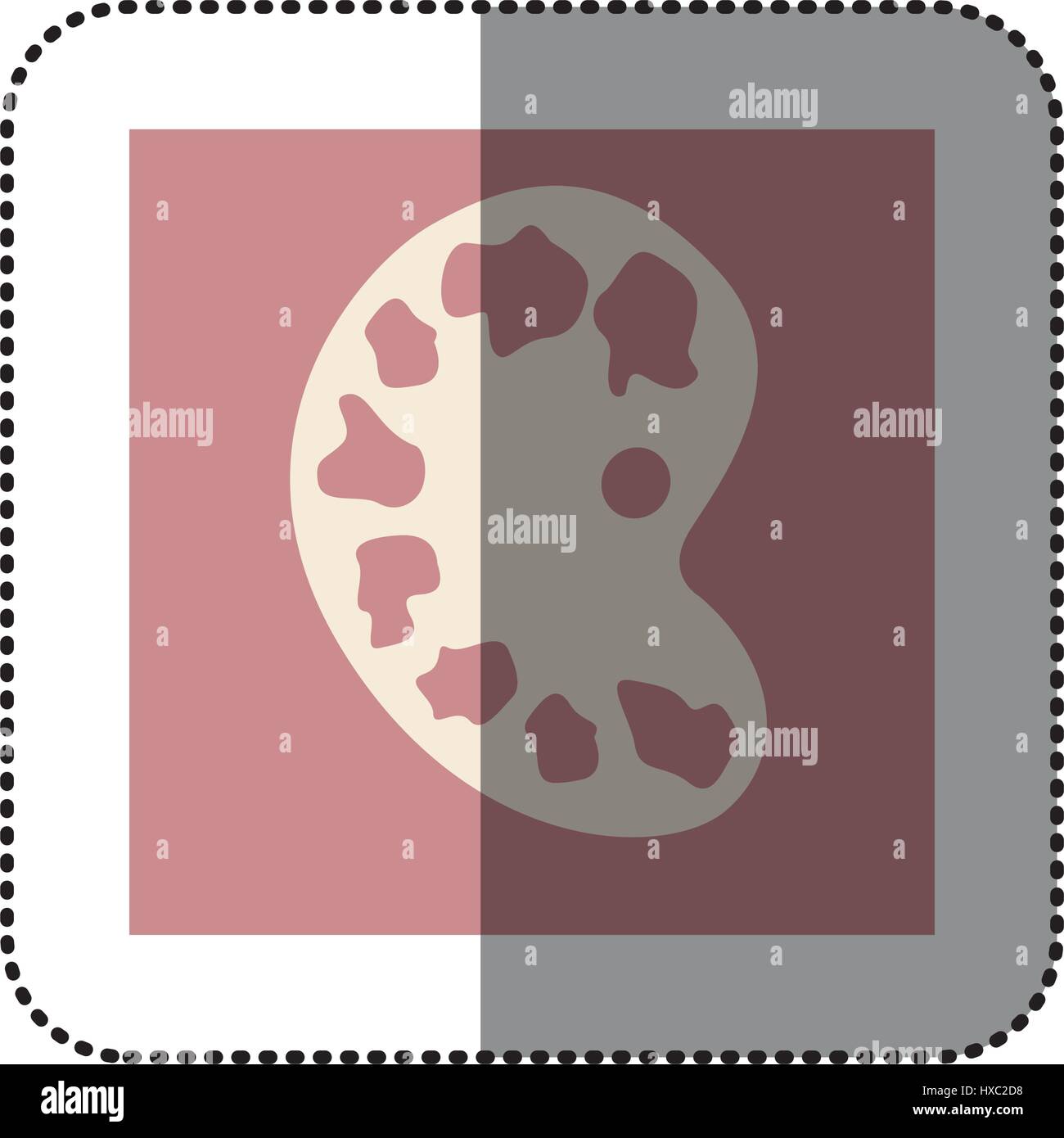 Color palette sticker hi-res stock photography and images - Alamy