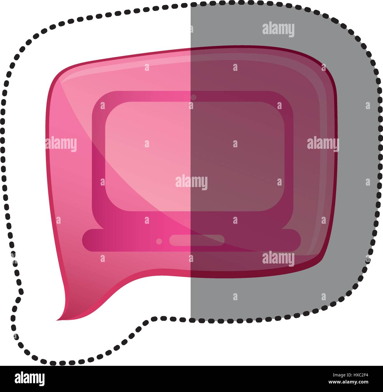 Color sticker square laptop hi-res stock photography and images - Alamy