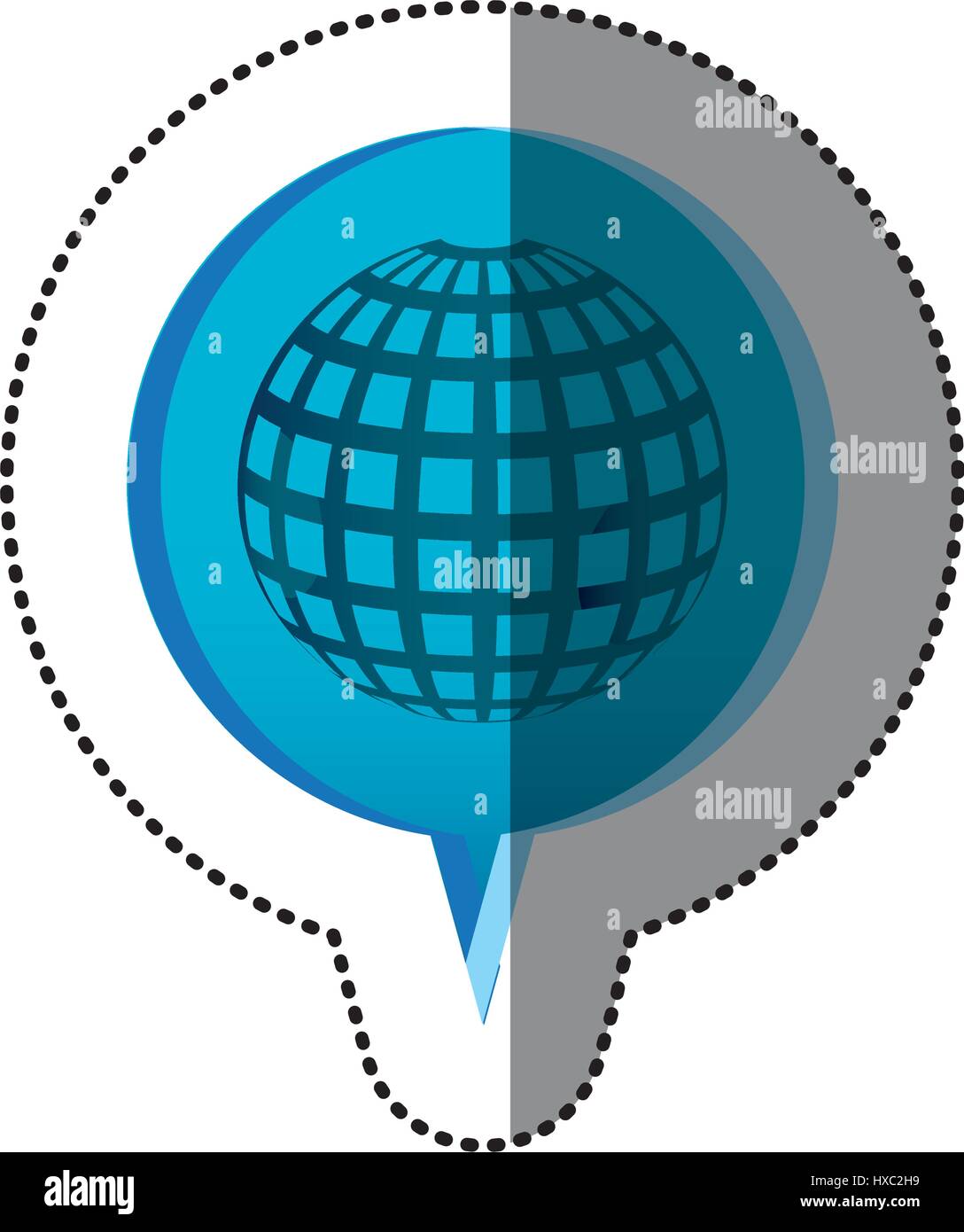 Think global sticker hi-res stock photography and images - Alamy