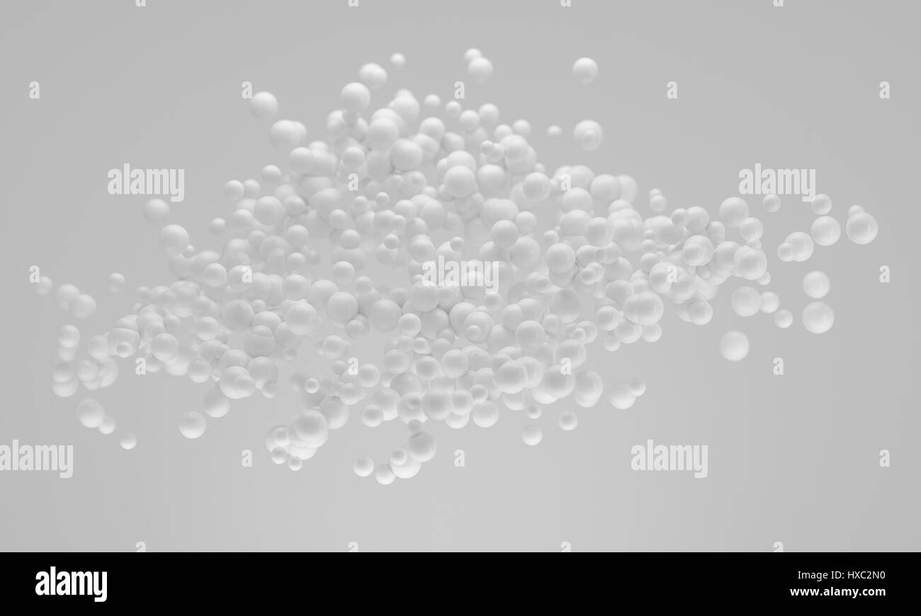 abstract white particle cloud 3d render Stock Photo - Alamy