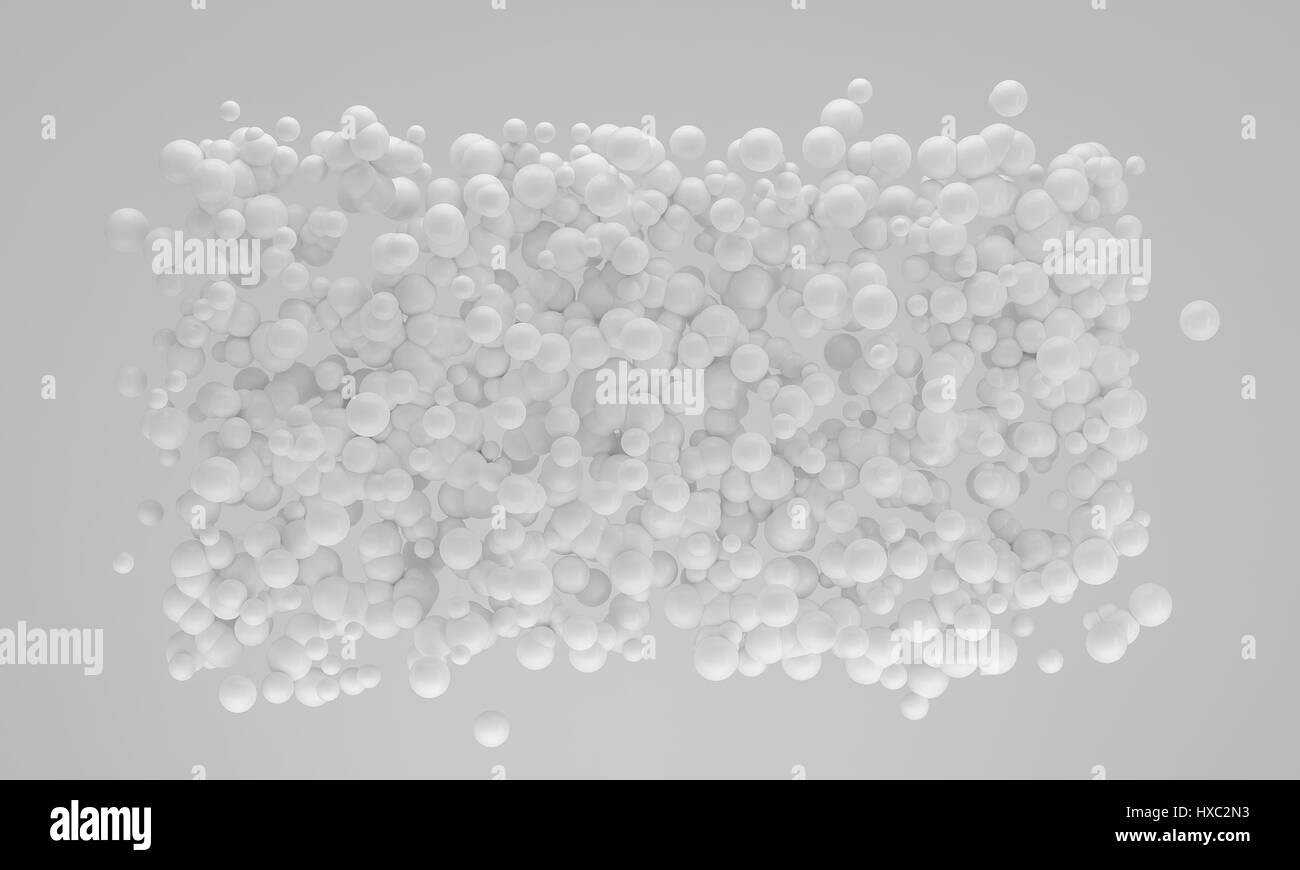 abstract white particle cloud 3d render Stock Photo - Alamy