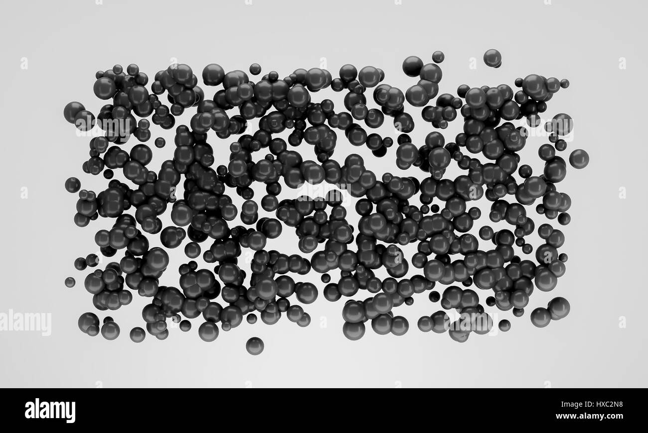 abstract black particle cloud 3d render Stock Photo - Alamy