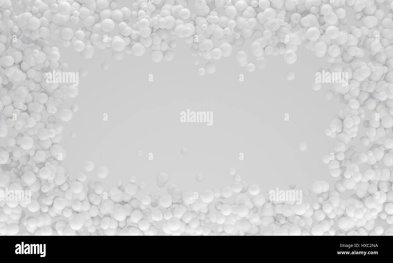 abstract white particle cloud 3d render Stock Photo - Alamy