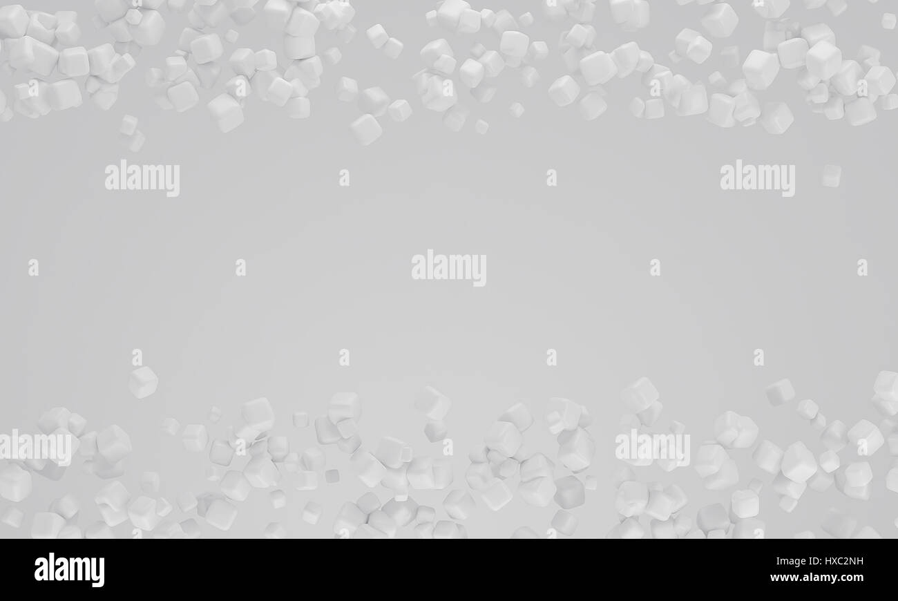 abstract white particle cloud 3d render Stock Photo - Alamy