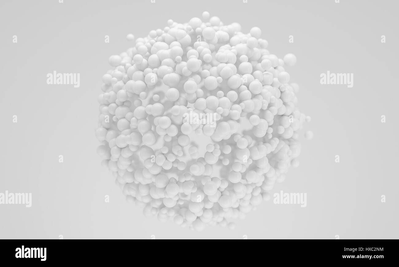 abstract white particle cloud 3d render Stock Photo - Alamy