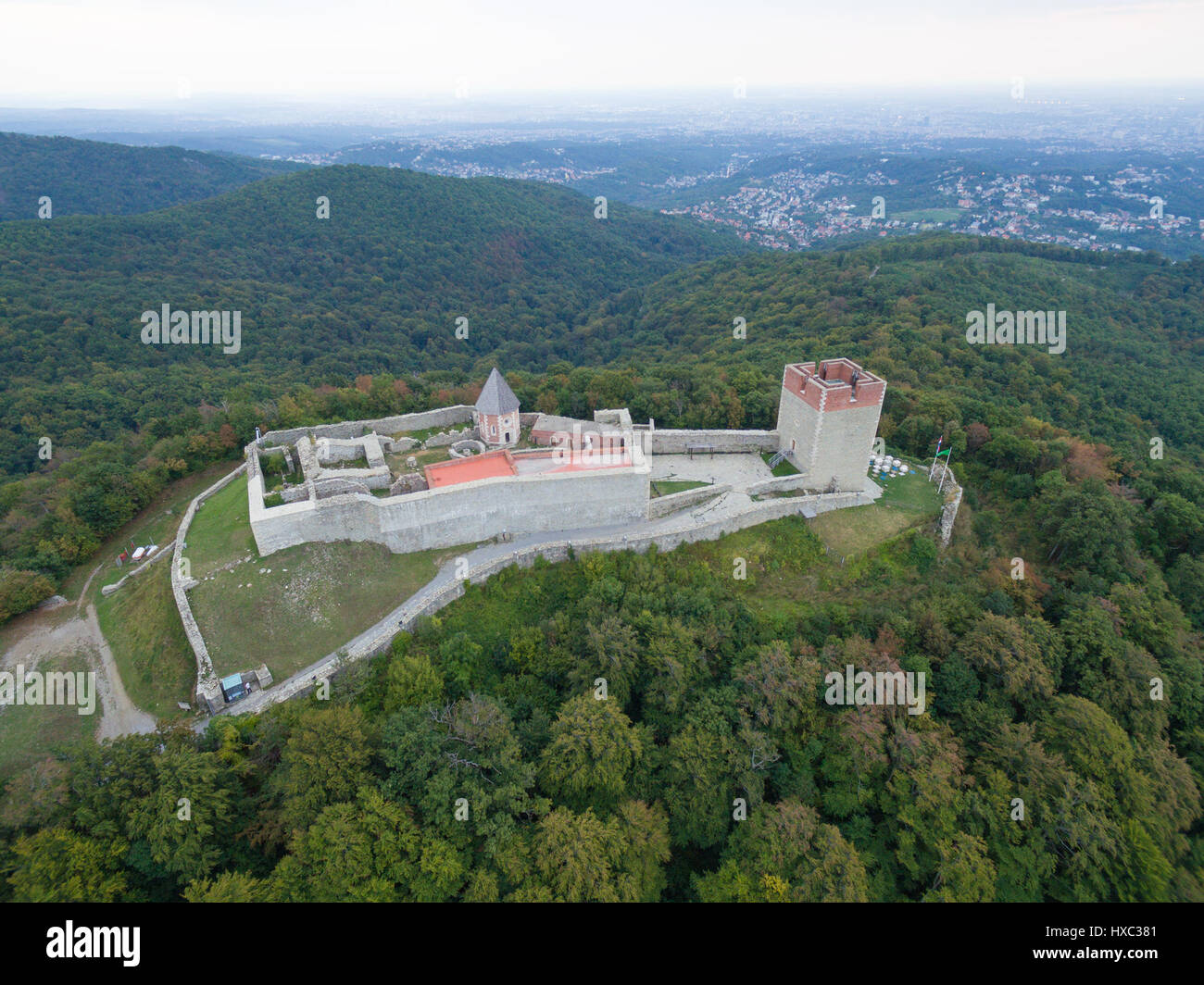 Aerial view of Old town Medvedgrad Stock Photo - Alamy