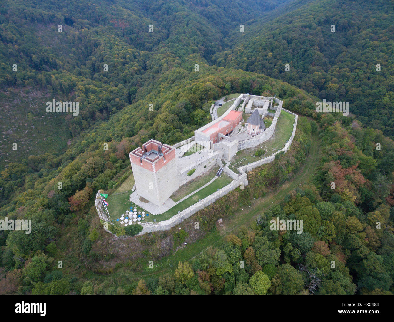 Aerial view of Old town Medvedgrad Stock Photo - Alamy