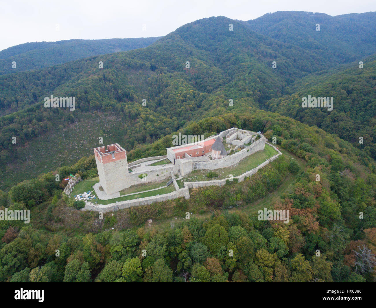 Aerial view of Old town Medvedgrad Stock Photo - Alamy