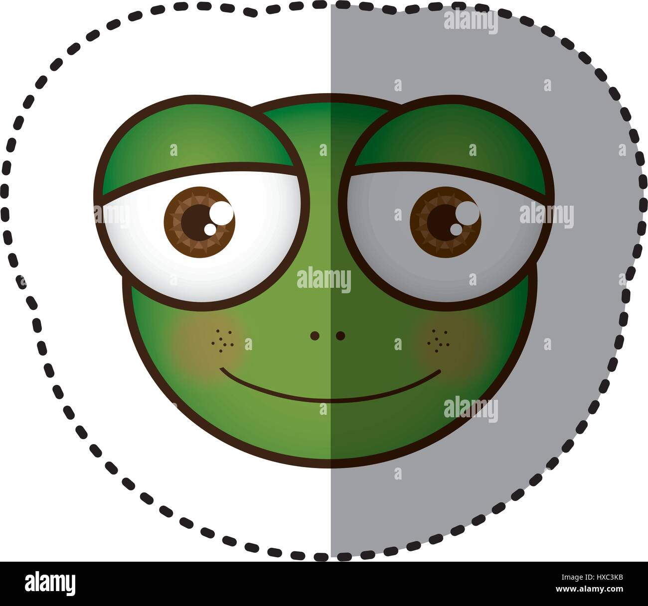 Big eye frog Stock Vector Images - Alamy