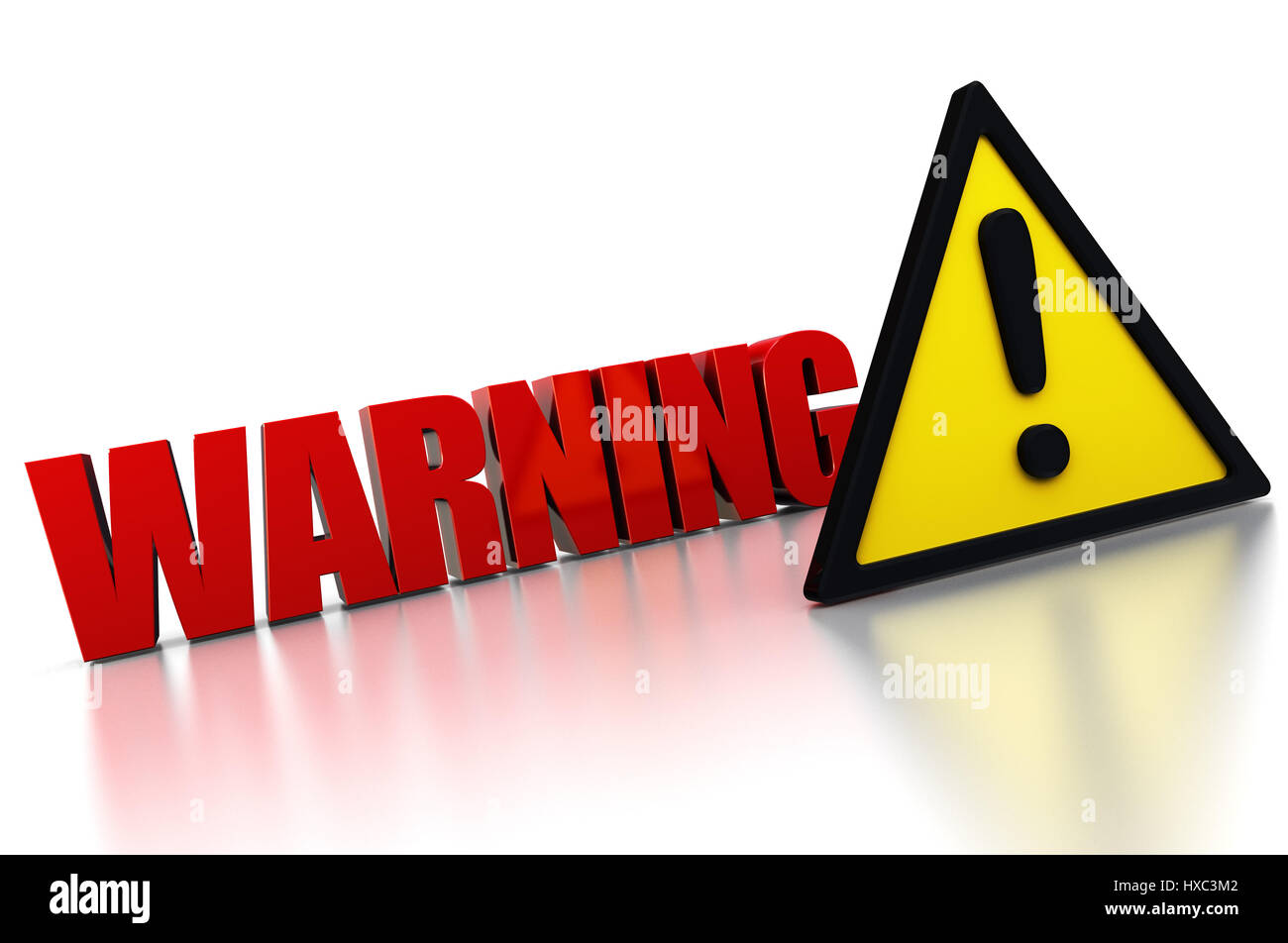 Warning Logo 3d